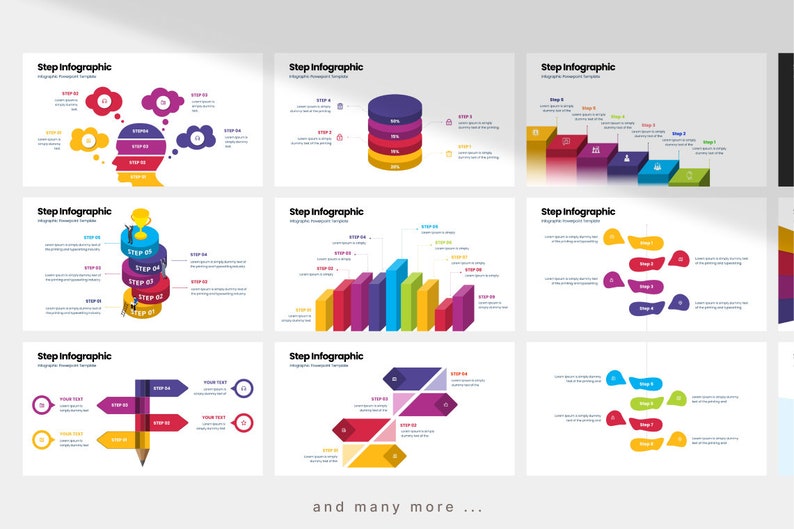 Step Infographic Presentation Template: Editable Powerpoint & Google ...