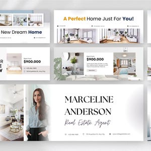55x Clean Realtor Facebook Covers Template | Editable Facebook Cover ...