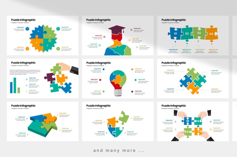 Professional Puzzle Infographic Powerpoint Template | Business ...