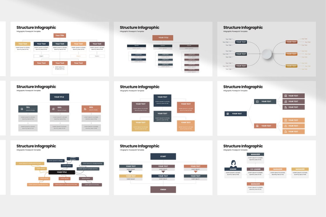 Professional Organizational Chart Presentation Template | Business ...