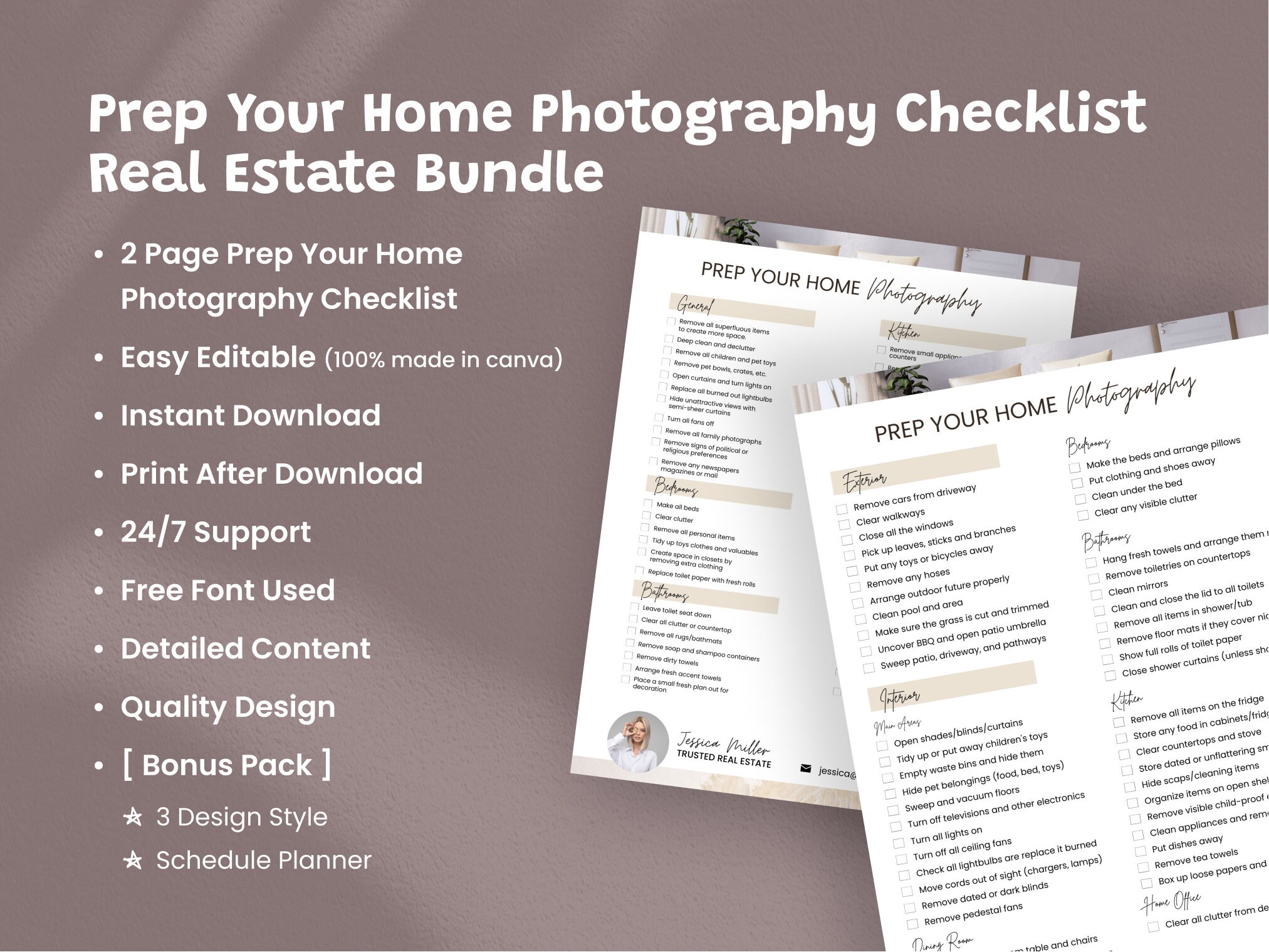 Real Estate Photography Checklist Flyer Realtor Marketing Essentials ...