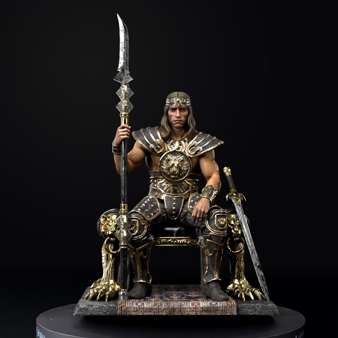 Conan Fanart STL Statue | 1/6 Scale | 3D STL Print File Model Download ...