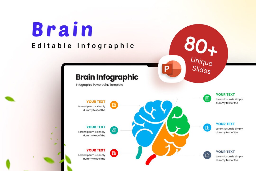 Professional Brain Infographic Presentation Template | Neuroscience ...