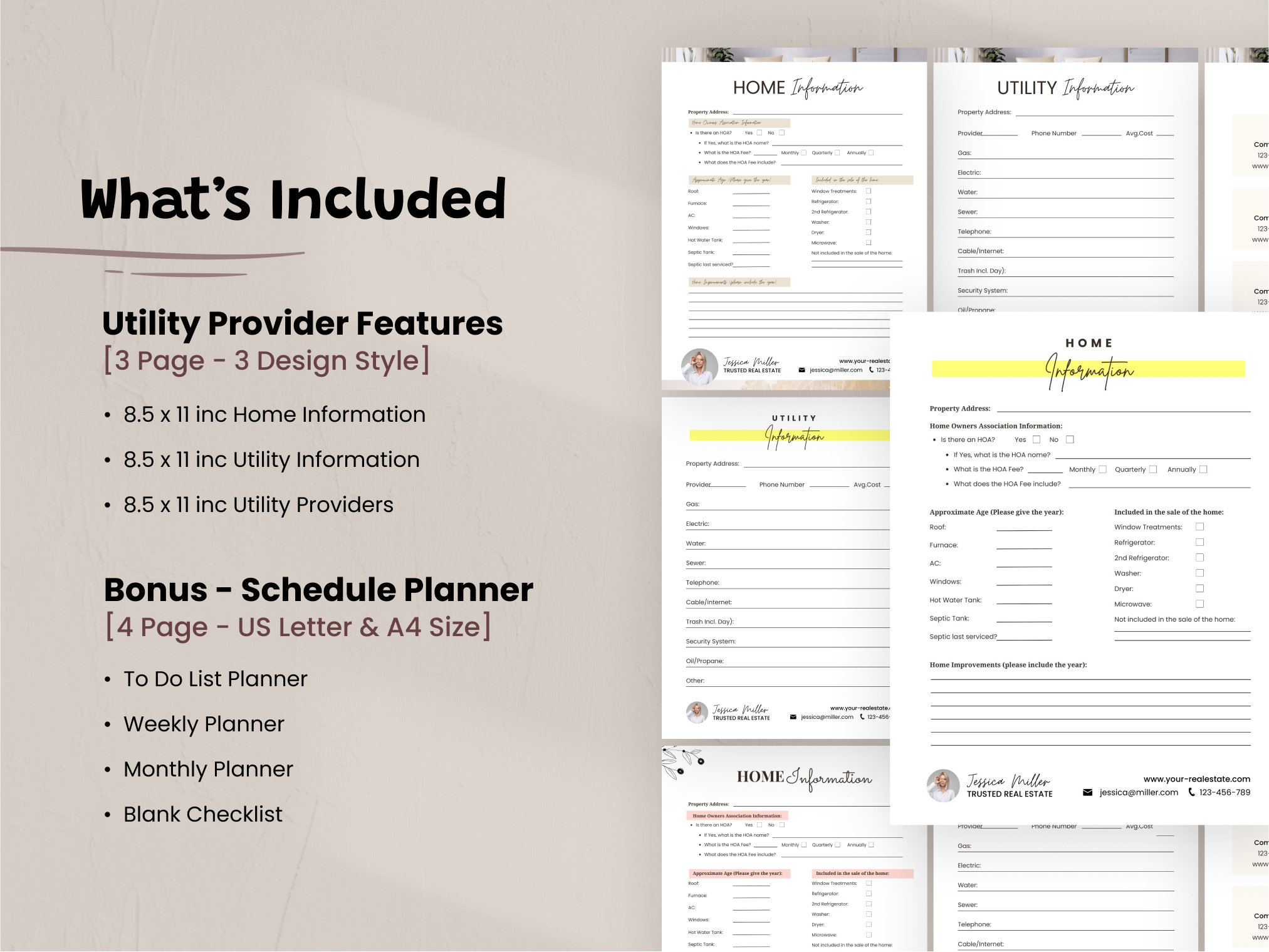 Utility Checklist: Home Buyer Info Sheet, Real Estate Agent Toolkit ...