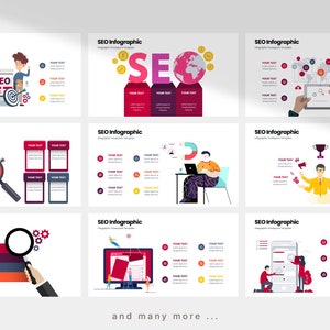 SEO Infographic Presentation Powerpoint Template | Data Visualization ...