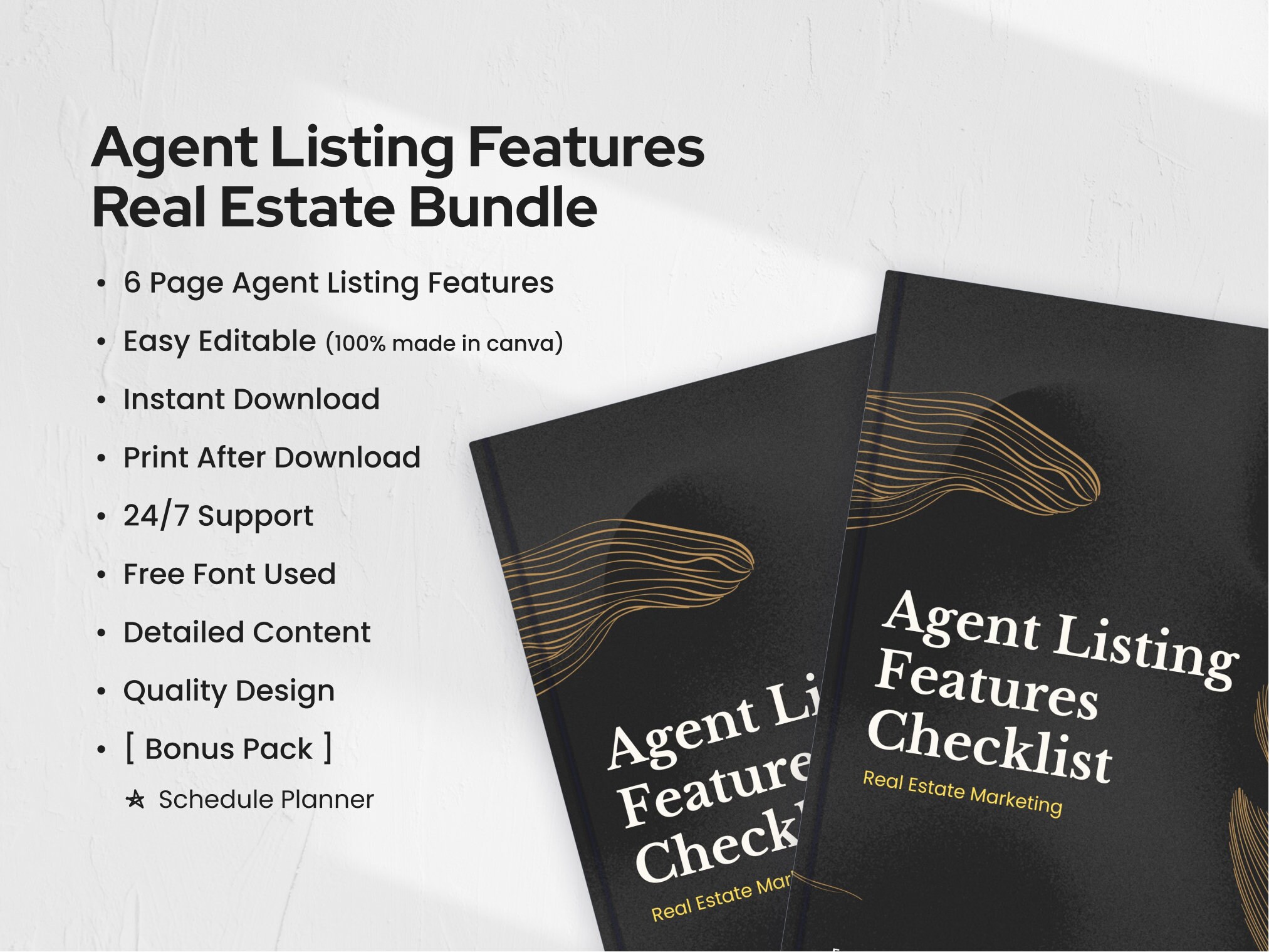 Luxury Real Estate Agent Listing Features Property Marketing Checklist ...