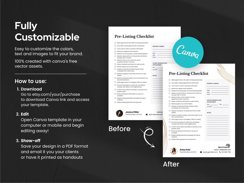PRINTABLE Luxury House Hunting Checklist | EDITABLE House Search ...