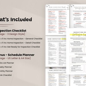 Real Estate Home Inspection Checklist | Home Buyer Checklist | Property ...