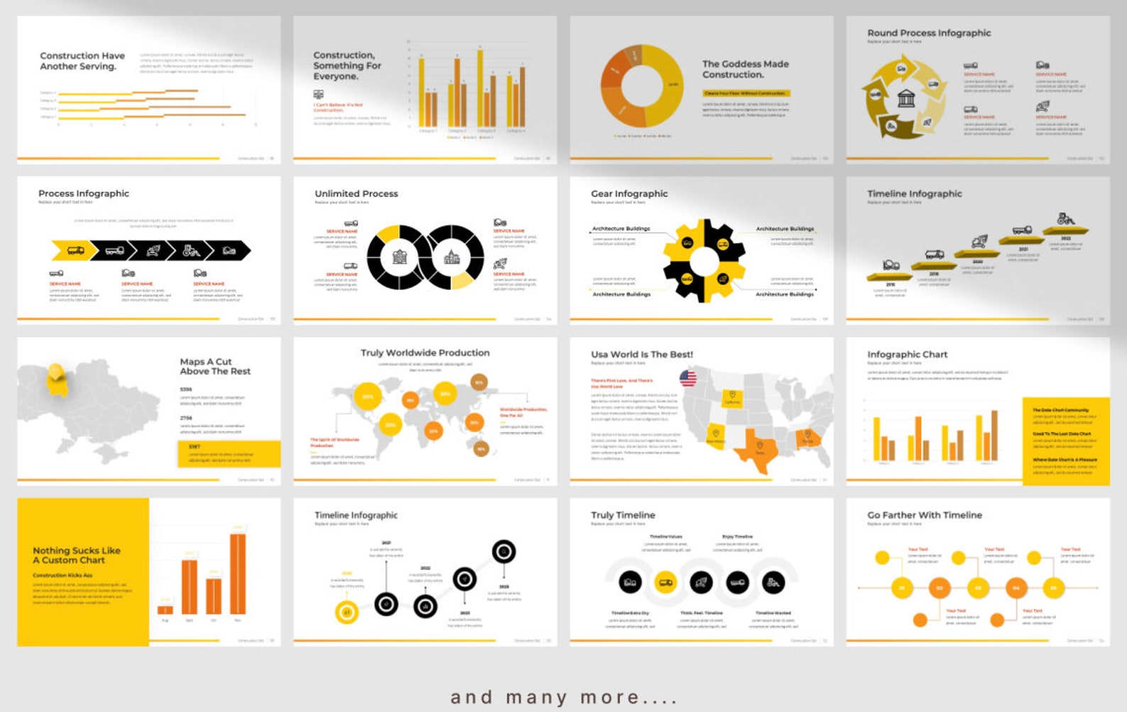 Construction Presentation Template | Building Industry Graphics ...