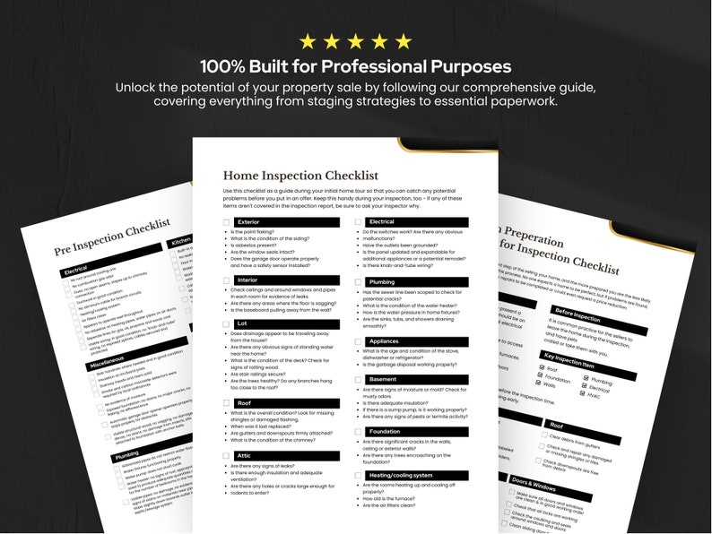 Luxury Real Estate Home Inspection Checklist | Home Buyer Checklist ...