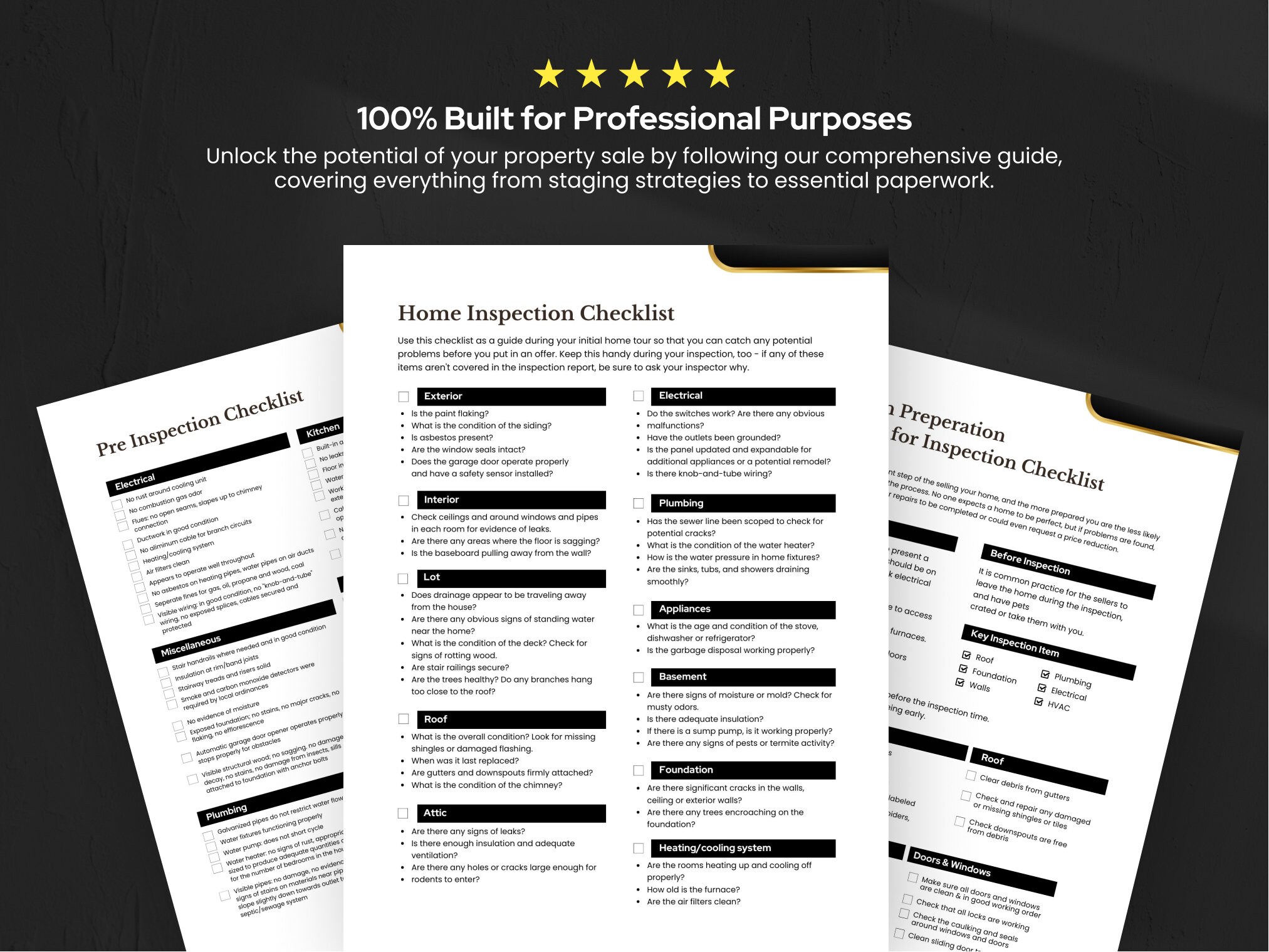 Luxury Home Inspection Checklist & Guide Comprehensive Property ...