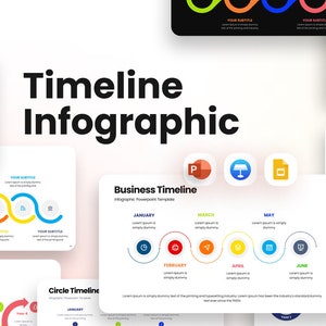 Modern Timeline Project Presentation Template Customizable Infographic ...