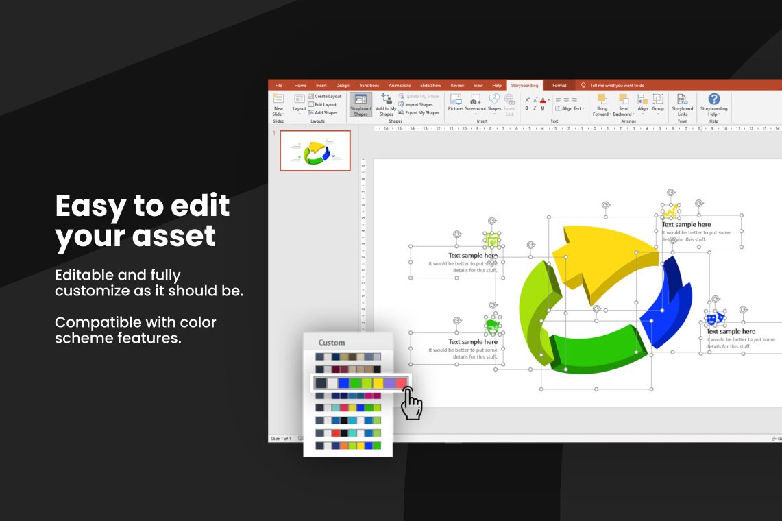 Business Vector Infographic Powerpoint Template Professional ...