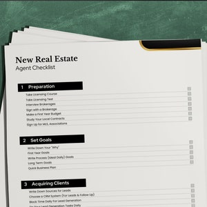 Real Estate Marketing Plan Checklist: Agent & Listing Guide (canva) - Etsy