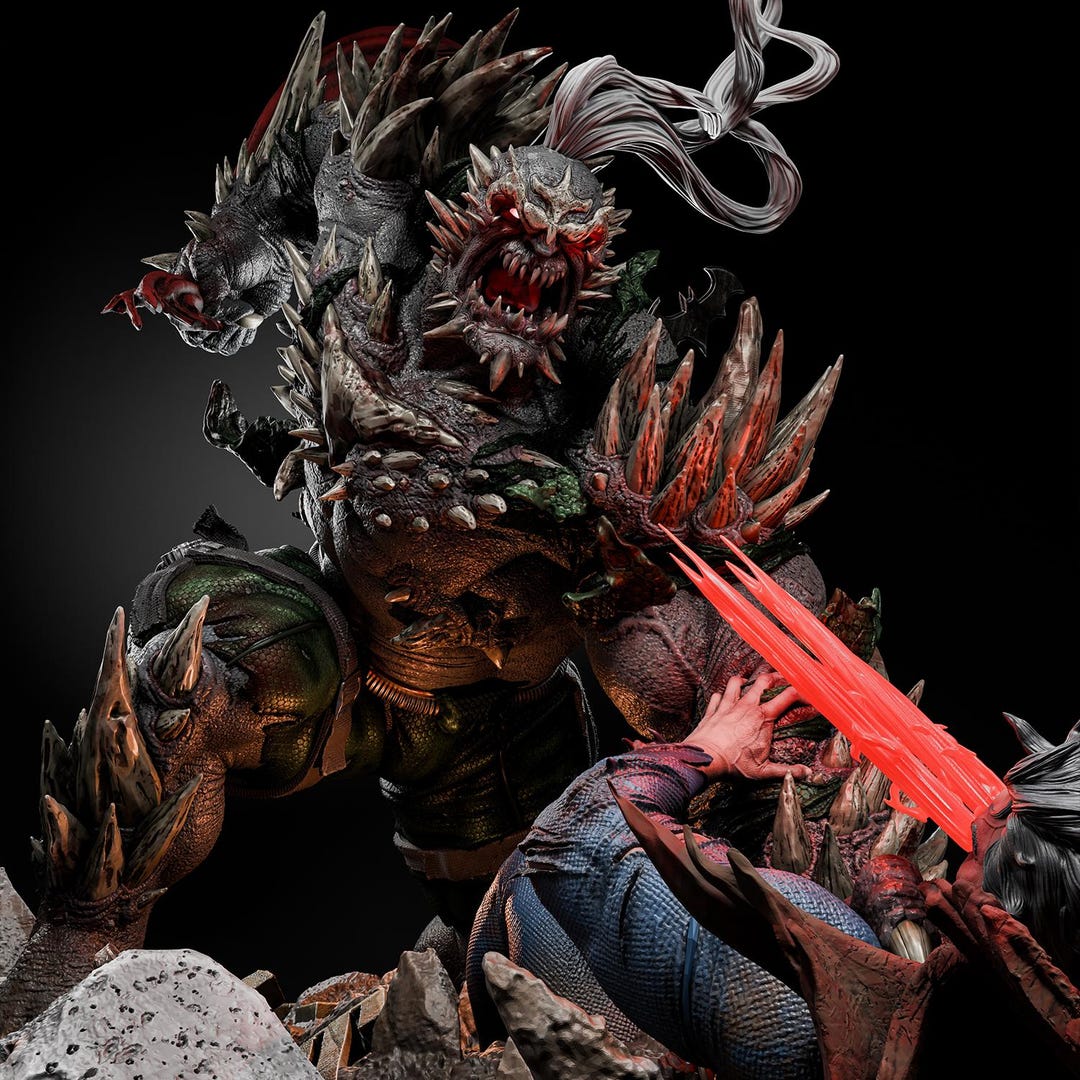 Doomsday STL Statue 1/6 Scale - Brutal Beast Model (digital Download ...