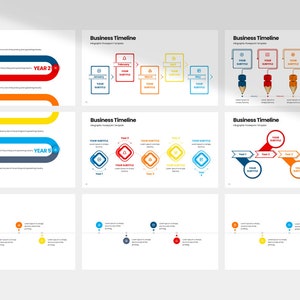 Modern Timeline Project Presentation Template Customizable Infographic ...
