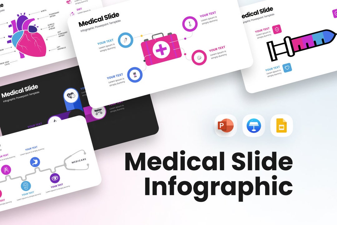 Medical Presentation Template: Healthcare Graphics, Charts, Icons - Etsy