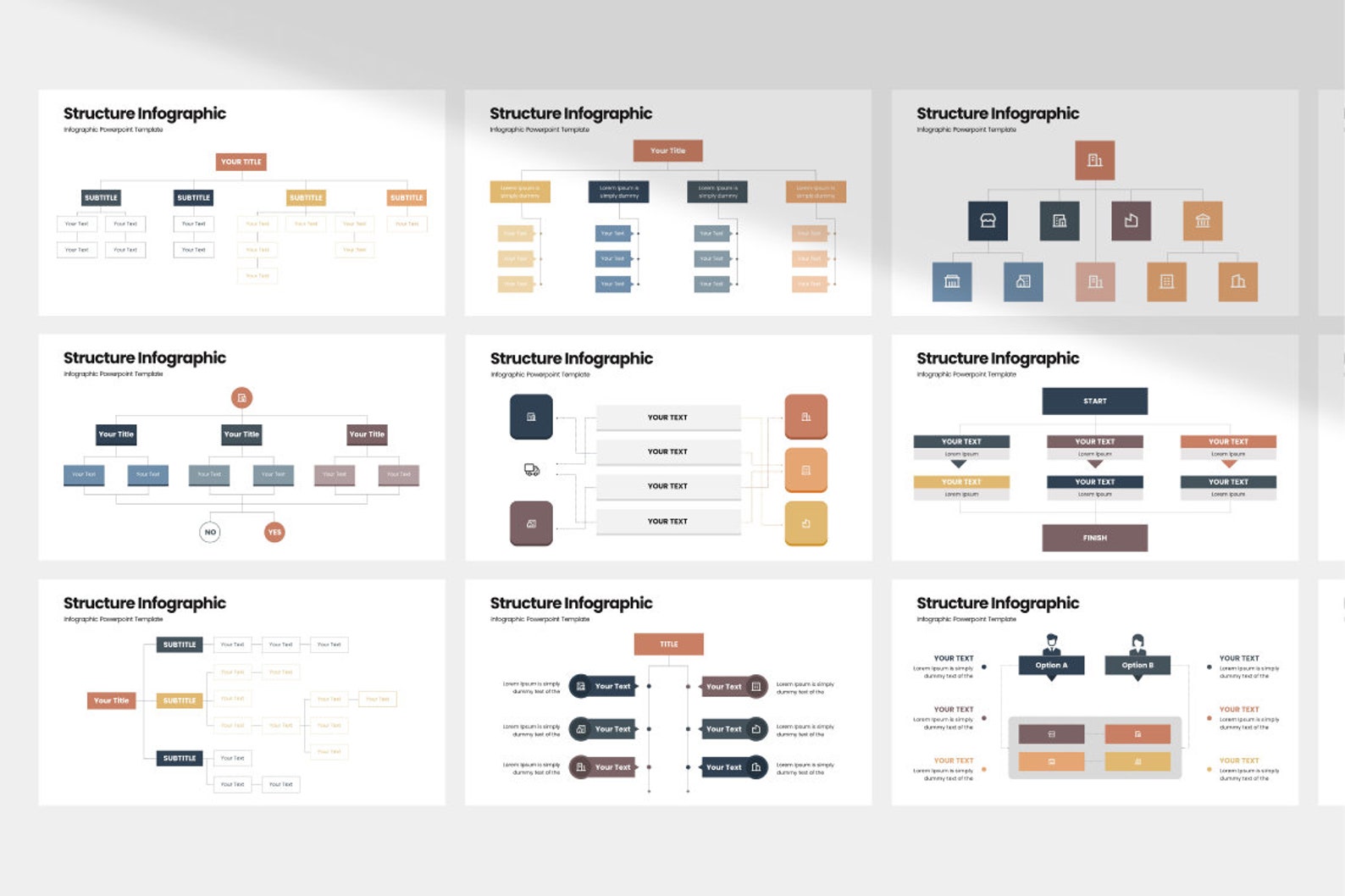 Professional Organizational Chart Presentation Template | Business ...