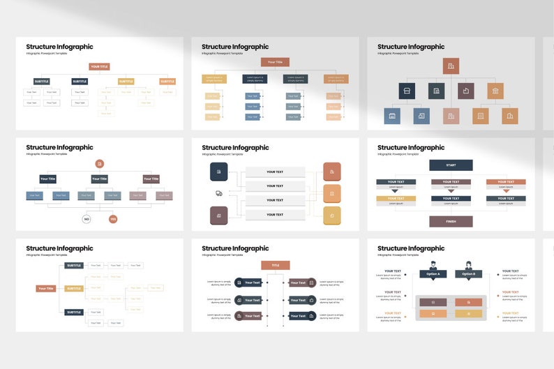 Professional Organizational Chart Presentation Template | Business ...