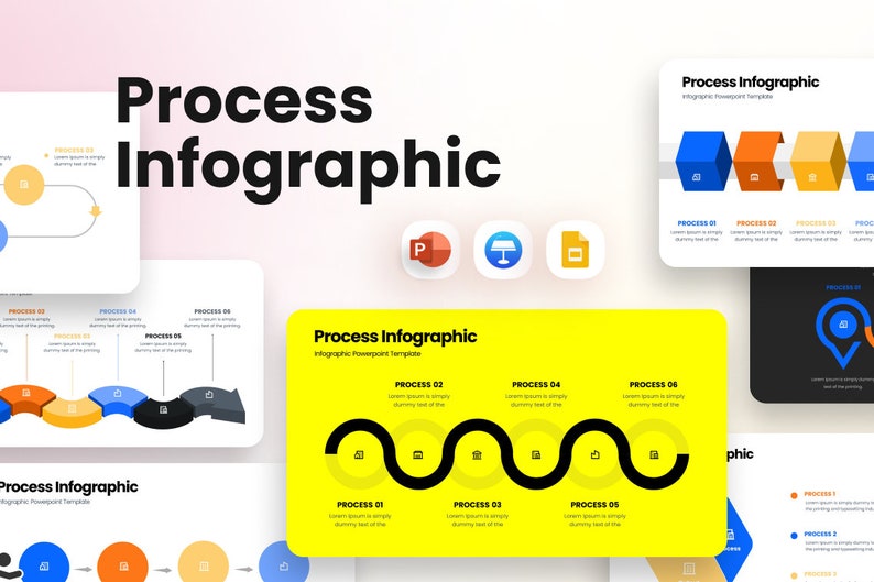 Modern Process Infographic Powerpoint Template | Visualize Complex ...