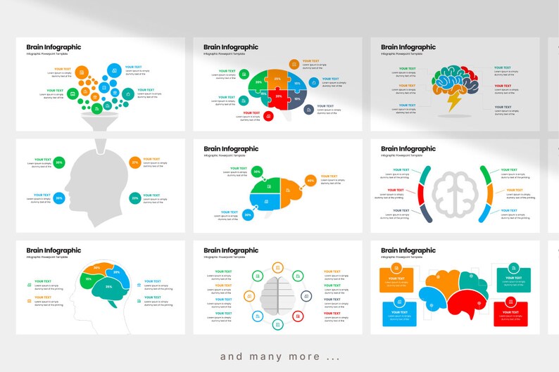 Professional Brain Infographic Presentation Template Neuroscience ...