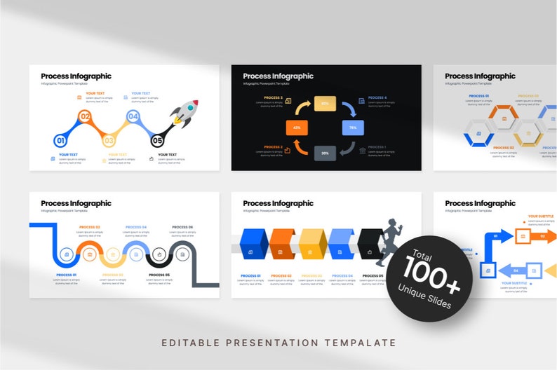 Modern Process Infographic Powerpoint Template | Visualize Complex ...
