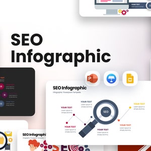 SEO Infographic Presentation Powerpoint Template | Data Visualization ...
