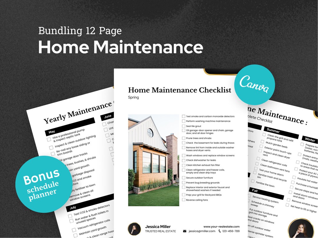 Luxury Home Maintenance Checklist PDF – 12-page Premium Property Care ...