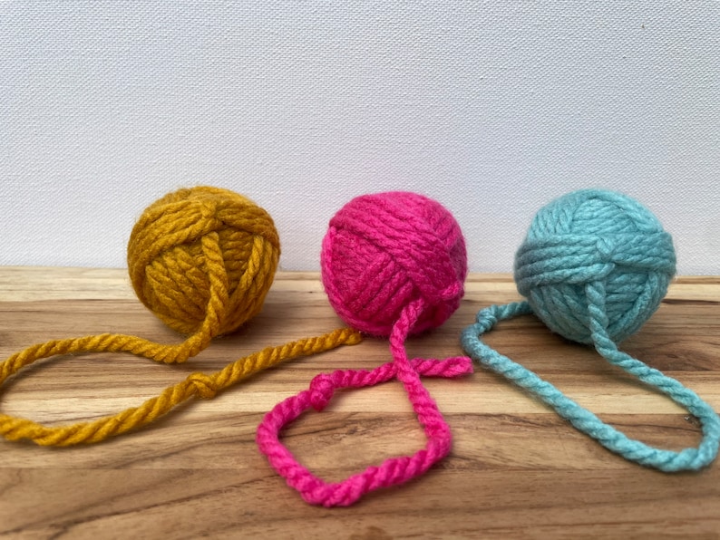 Yarn Ball Toy for Cats Cat Yarn Toy Mini Yarn Ball Cat Yarn - Etsy