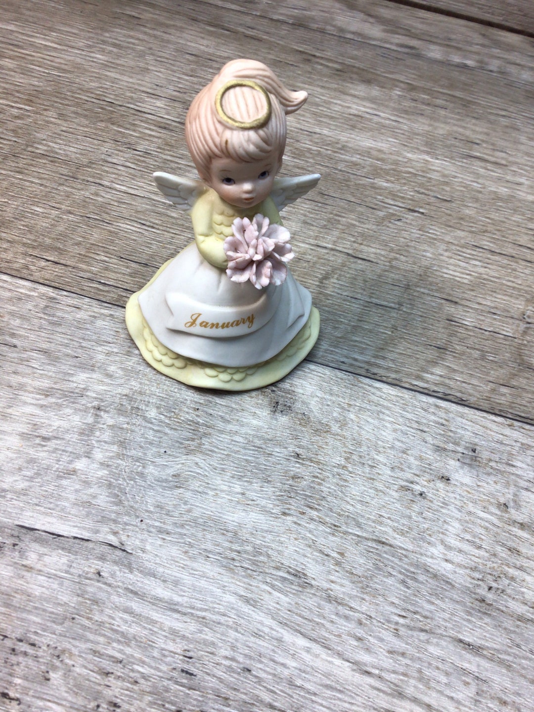 Lefton Calendar Girl January Angel - Etsy