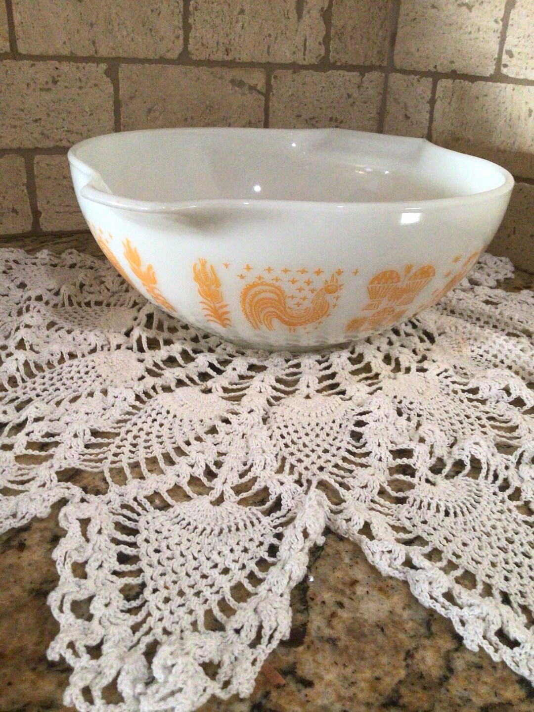 Orange Butterprint Pyrex 444 amish Great Condition No - Etsy