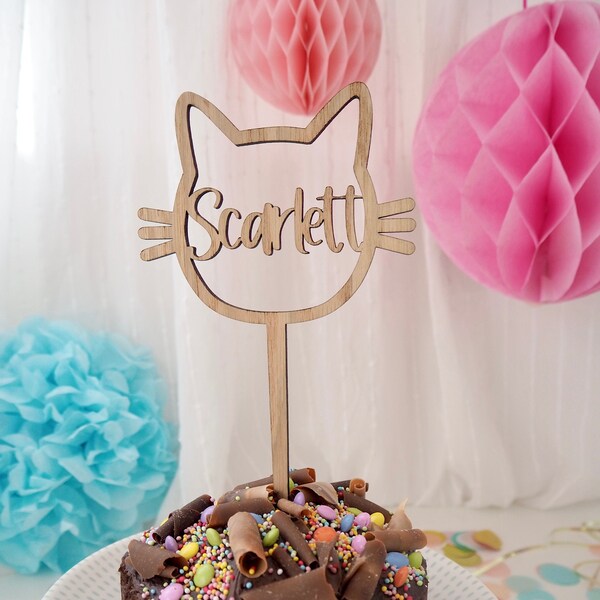 Cat Cake Toppers - Etsy UK