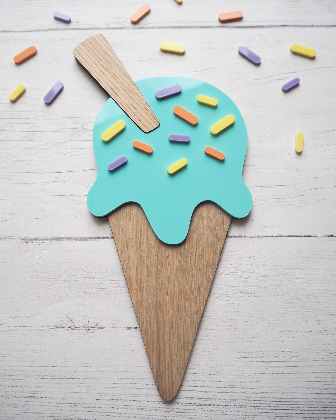 Ice Cream Wall Decoration, Ice Cream Themed Children's Decor, Ice Cream ...