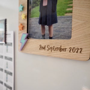 Personalised First Day of School Photo Frame, Back to School, Starting ...