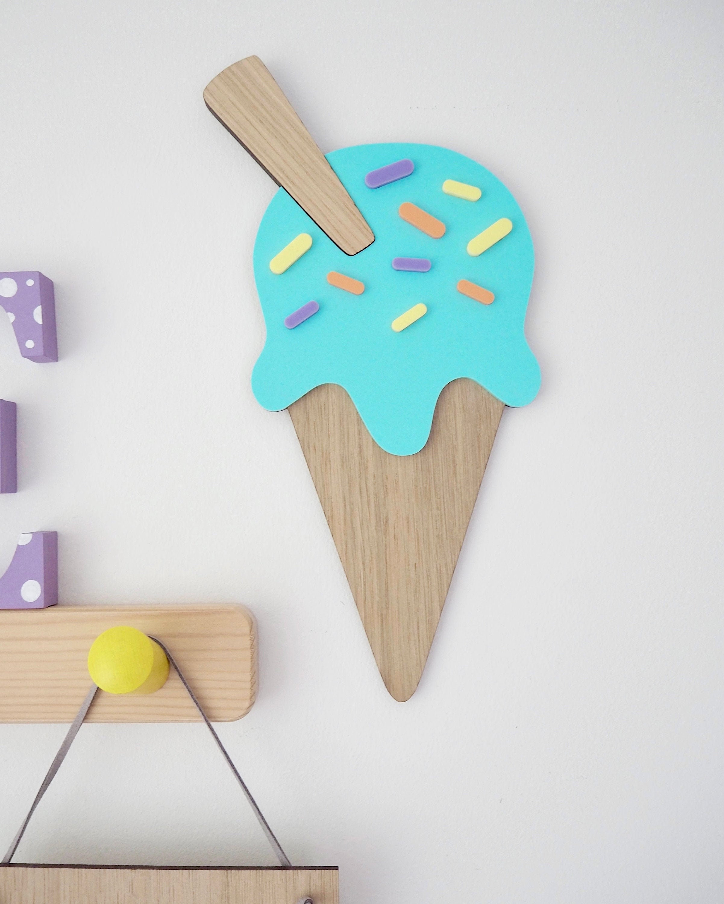 Ice Cream Wall Decoration Ice Cream Themed Children's - Etsy