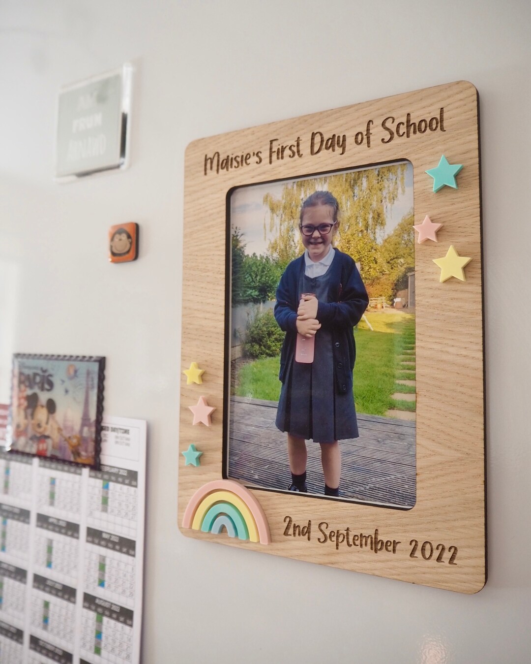 Personalised First Day of School Photo Frame, Back to School, Starting ...