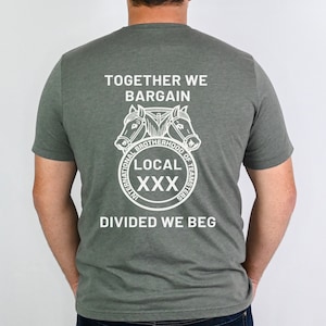 Customized Teamsters Union Shirt Personalizable Teamsters Members ...