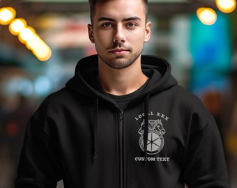 Custom Teamsters Union Zip up Hoodie for Teamsters Member Sweatshirt ...