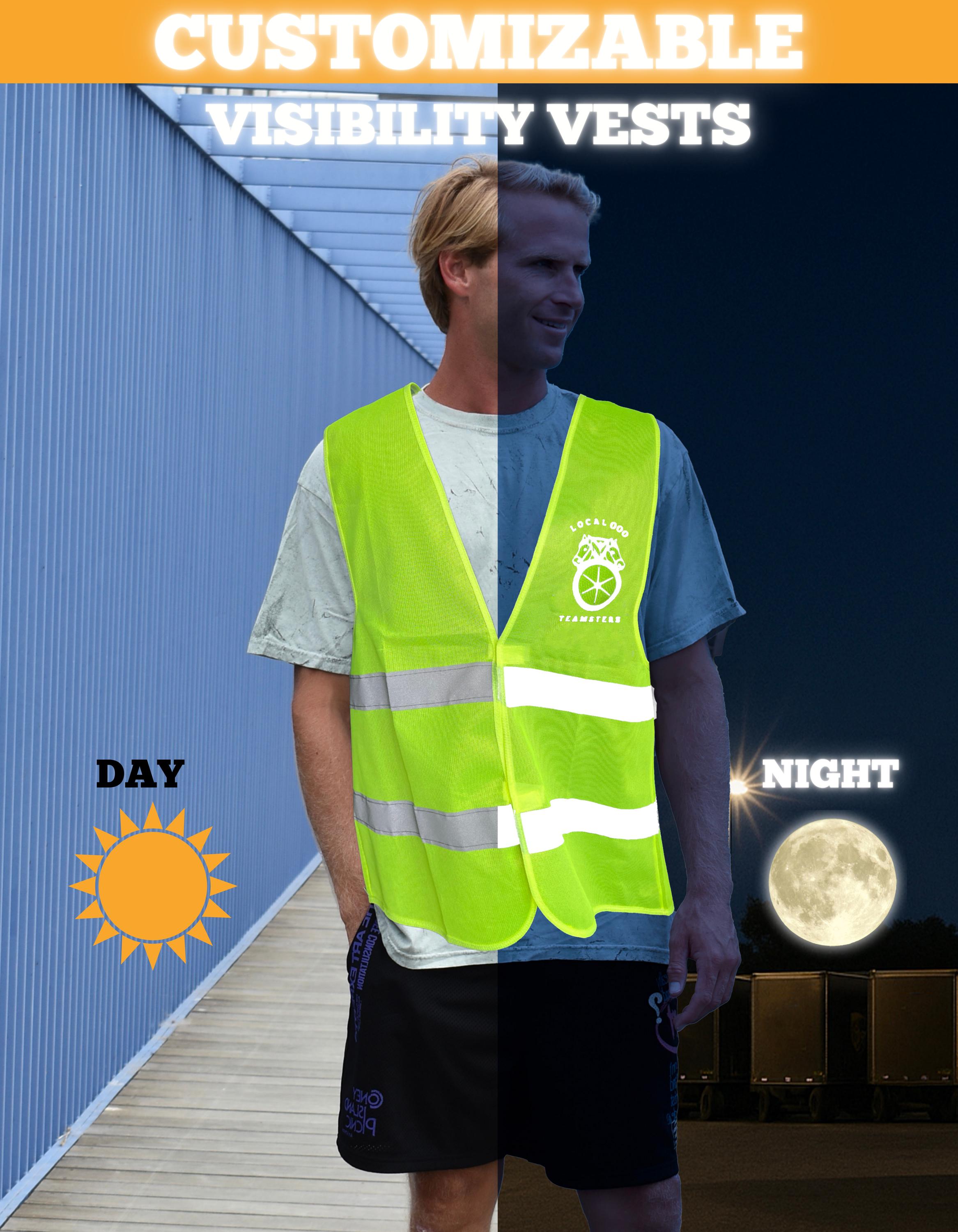 Custom Reflective Safety Vest for Teamsters Union Member Gift Vest for ...