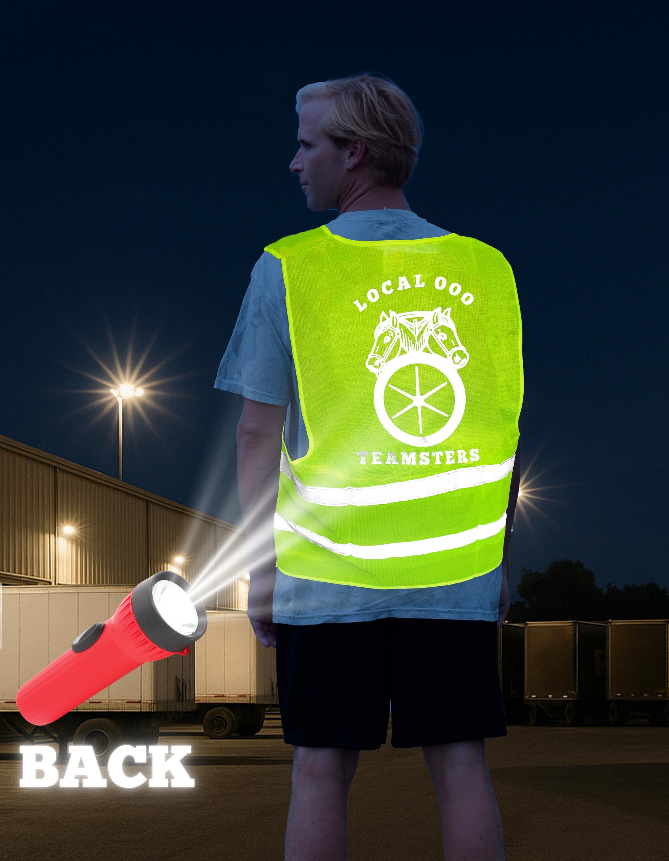 Custom Reflective Safety Vest for Teamsters Union Member Gift Vest for ...