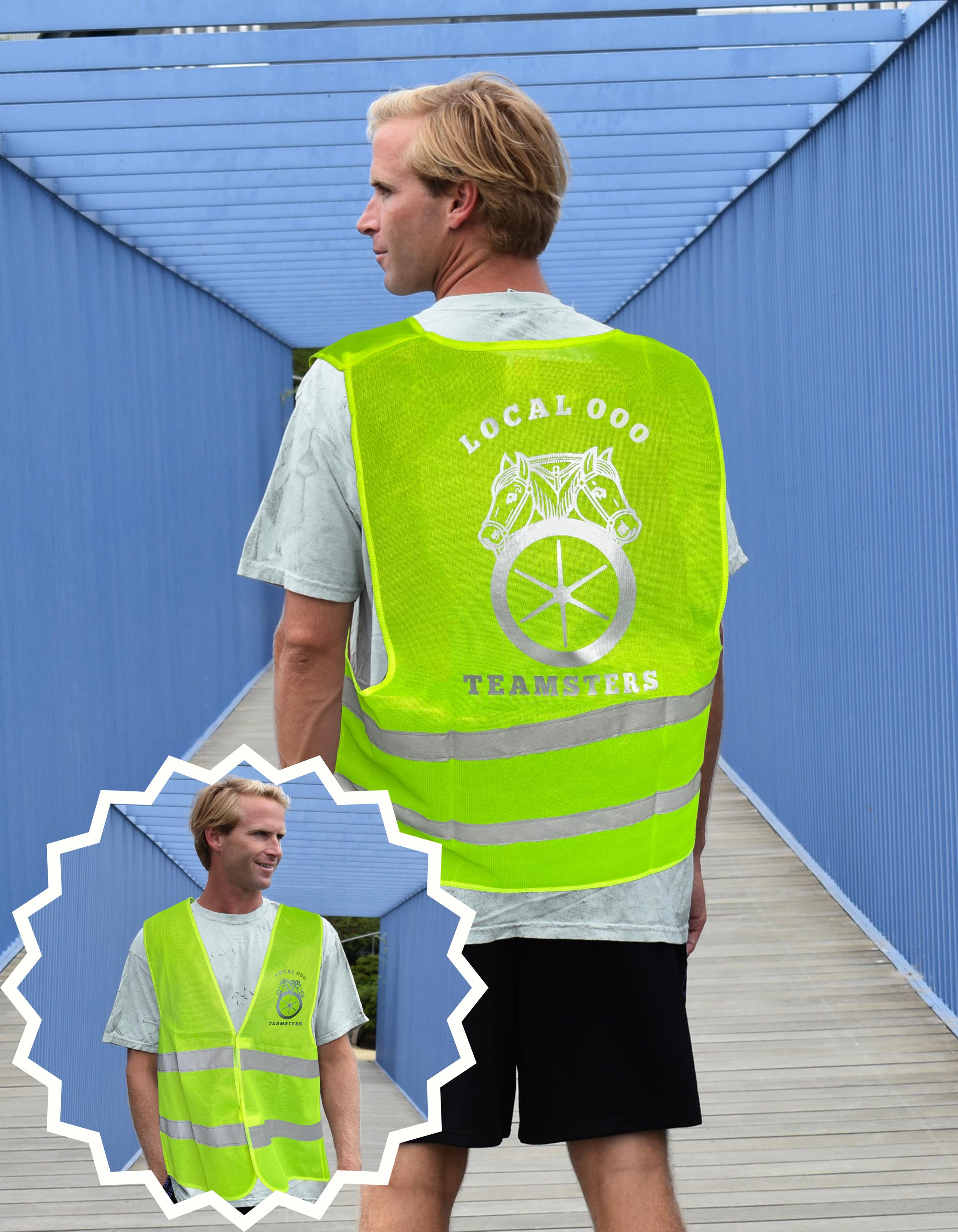 Custom Reflective Safety Vest for Teamsters Union Member Gift Vest for ...