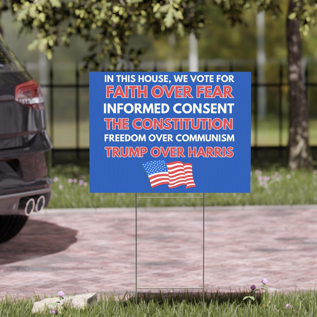 Funny Political Sign for Republican for Trump Yard Sign for Trump ...