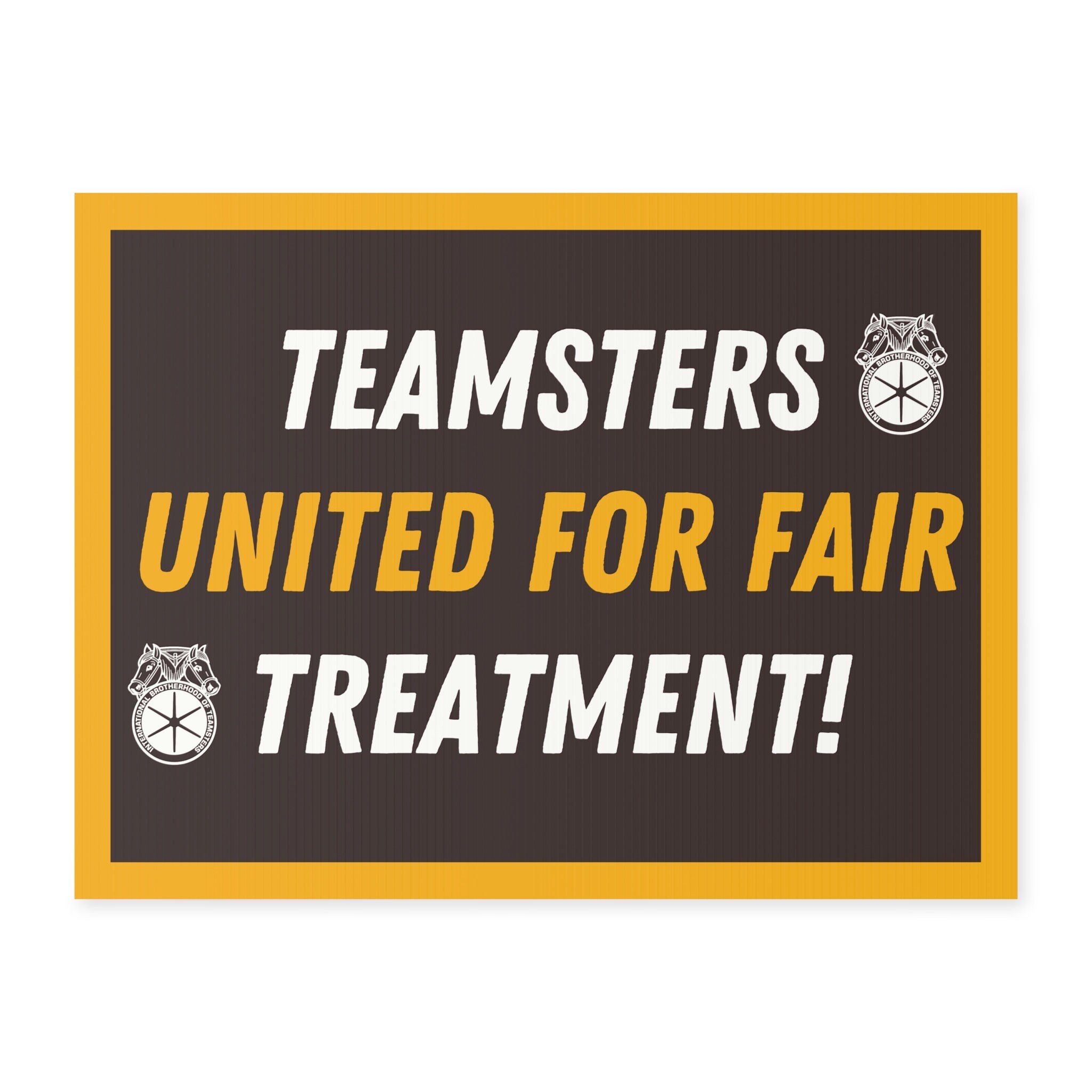 Custom Strike Picket Sign for Strike for Fair Contract Teamsters Picket ...