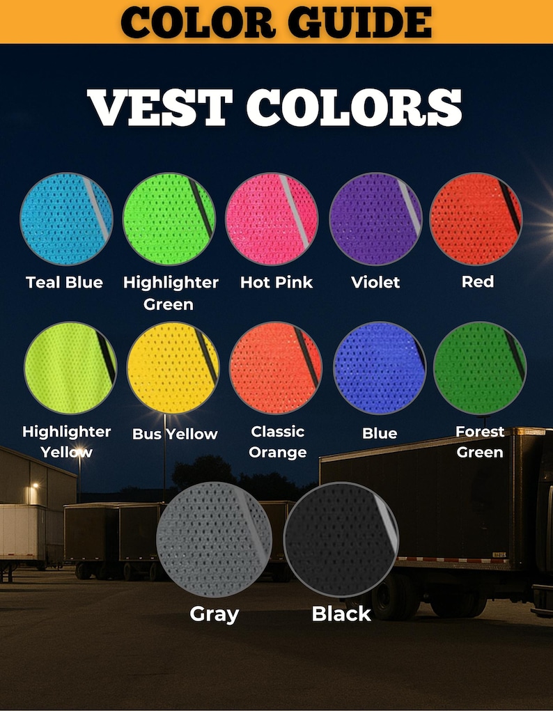 Custom Reflective Safety Vest With Pockets for Teamsters Union Member ...