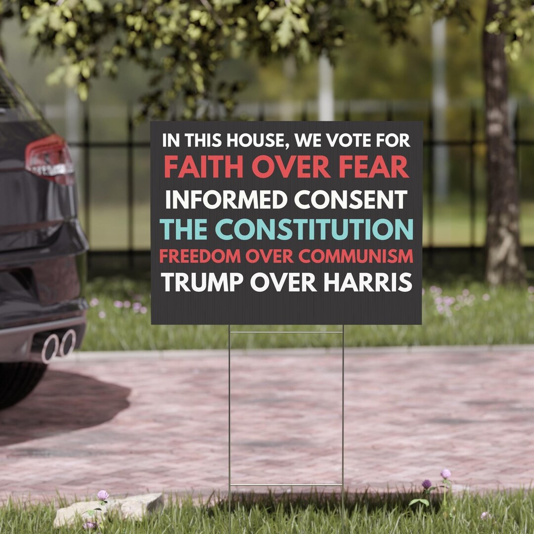 Funny Political Sign for Republican for Trump Yard Sign for Trump ...