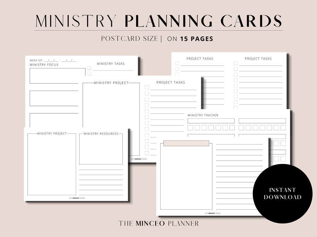Faith-based Planning Cards for Female Ministry and Business - Etsy