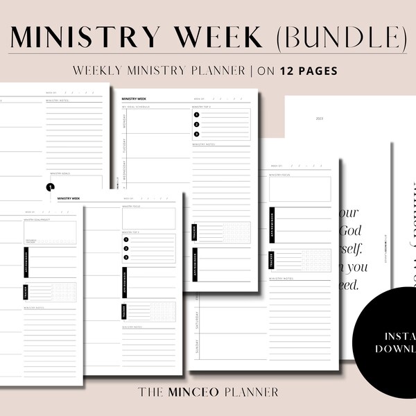Ministry Planner - Etsy