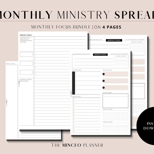 Faith Planner Insert - Etsy