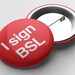 I Sign BSL Button Pin Badge - Etsy
