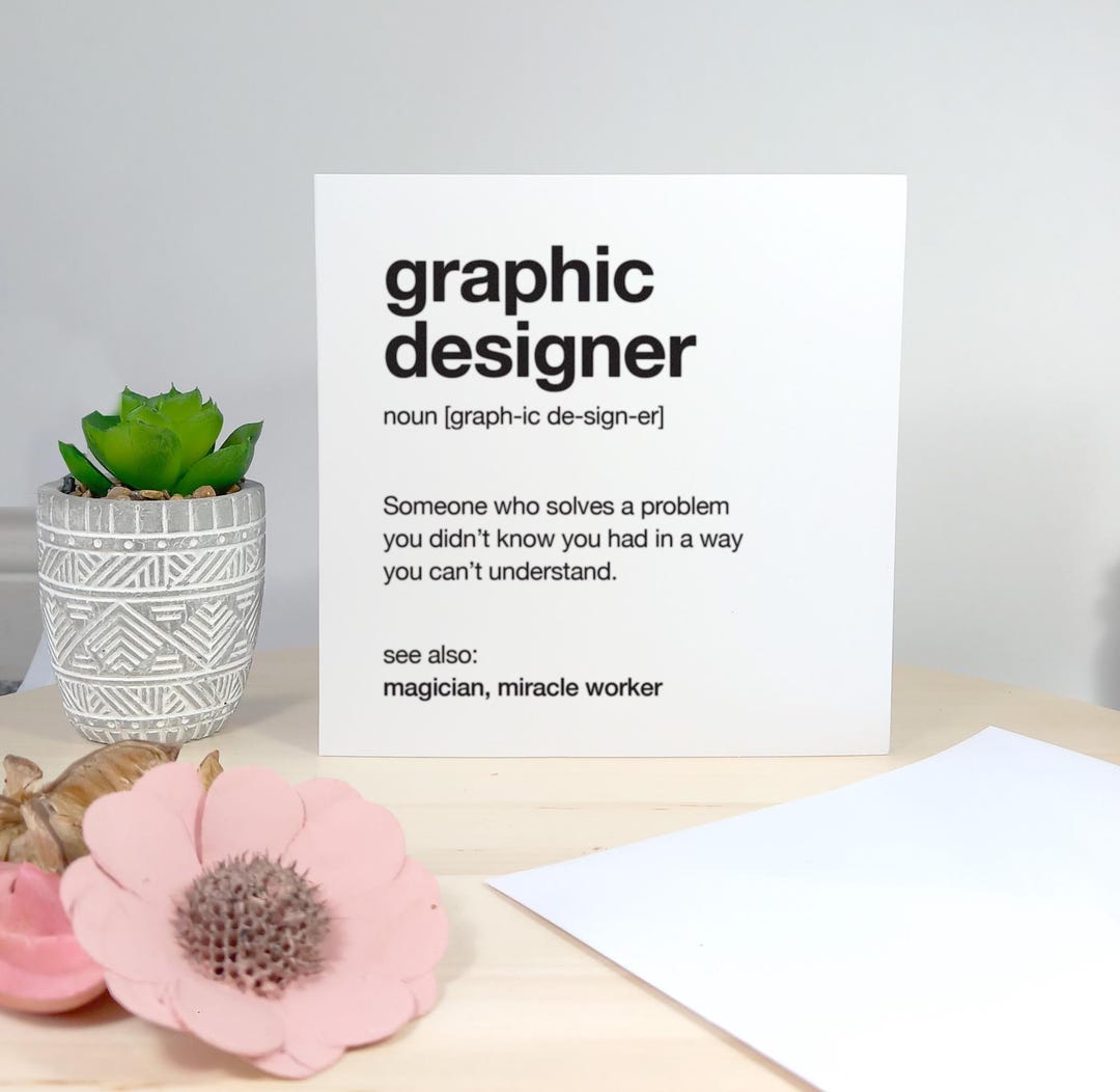 Graphic Designer Description Card - Etsy